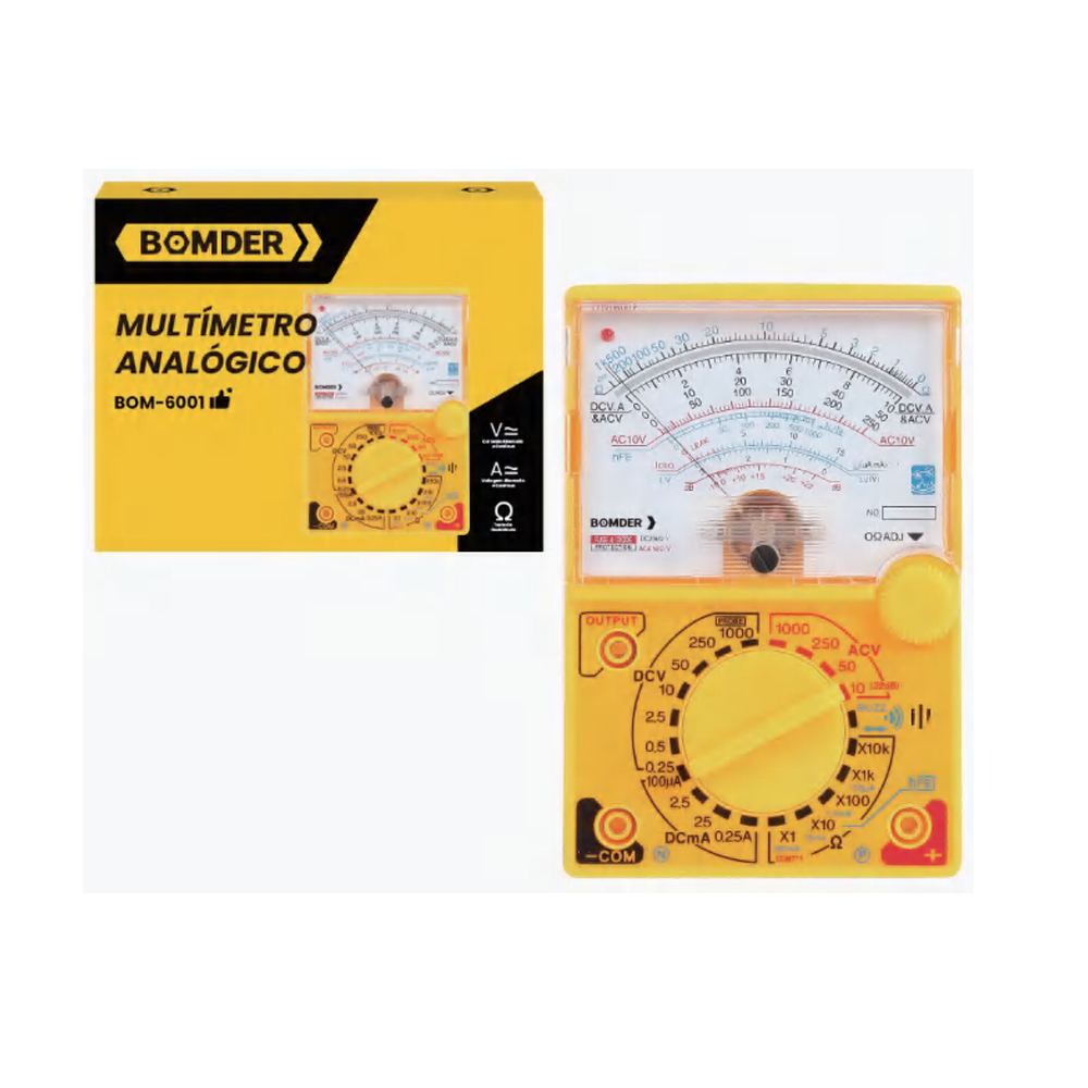 Comprar MULTIMETRO ANALOGICO BOMDER BOM6001 - R$24,00 - Maxtill Atacado ...