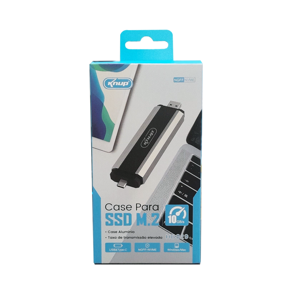 Comprar CASE PARA SSD M2 NVME USB 3.0 E USB TYPE C KP HD829 - Maxtill ...
