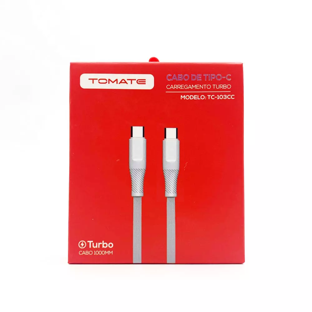 Comprar CABO USB TOMATE TIPO C TIPO C 60W TC103CC - R$6,50 - Maxtill ...