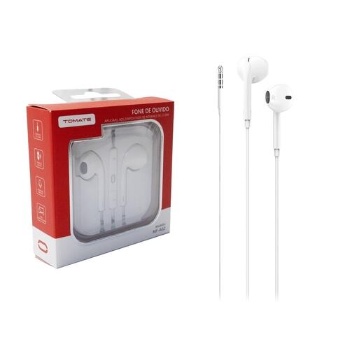 Comprar FONE COM FIO TOMATE SEM BORRACHA MFA02 - R$7,00 - Maxtill Atacado de Eletrônicos no Brás