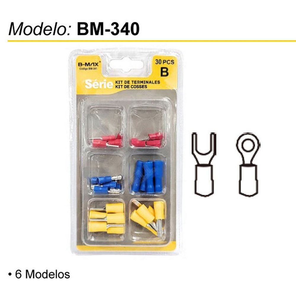 Comprar KIT DE TERMINAIS PRÉ ISOLADO 30 PEÇAS BMAX BM340 - Maxtill ...