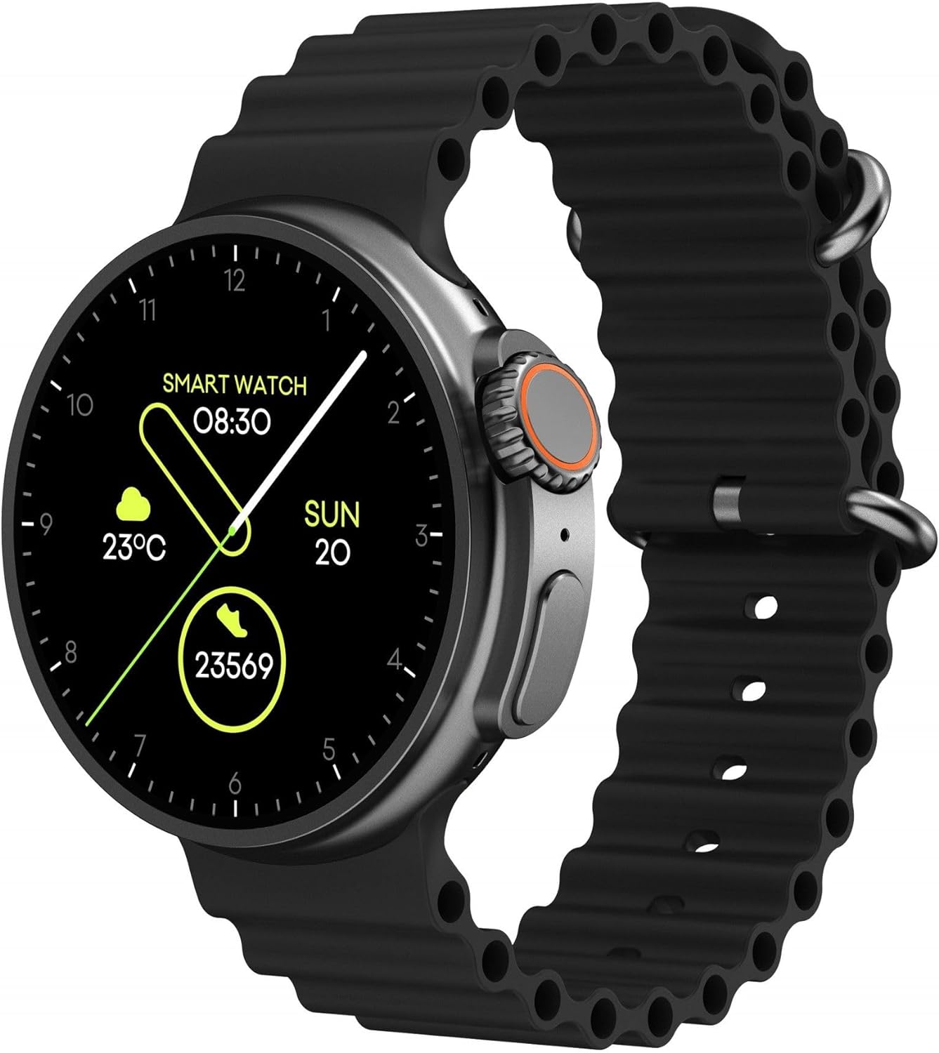Comprar RELÓGIO SMART INTELIGENTE MICROWEAR ULTRA PRÓ REDONDO AMOLED ...