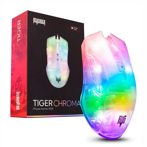 Comprar MOUSE GAMER TRANSPARENTE RGB TIGER REVENGER MO TGR003 - R$46,00 ...