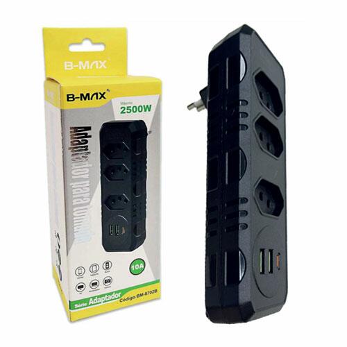 Comprar ADAPTADOR PARA TOMADA 10A 2500W USB TIPO-C BMAX BM8702B - R$24 ...