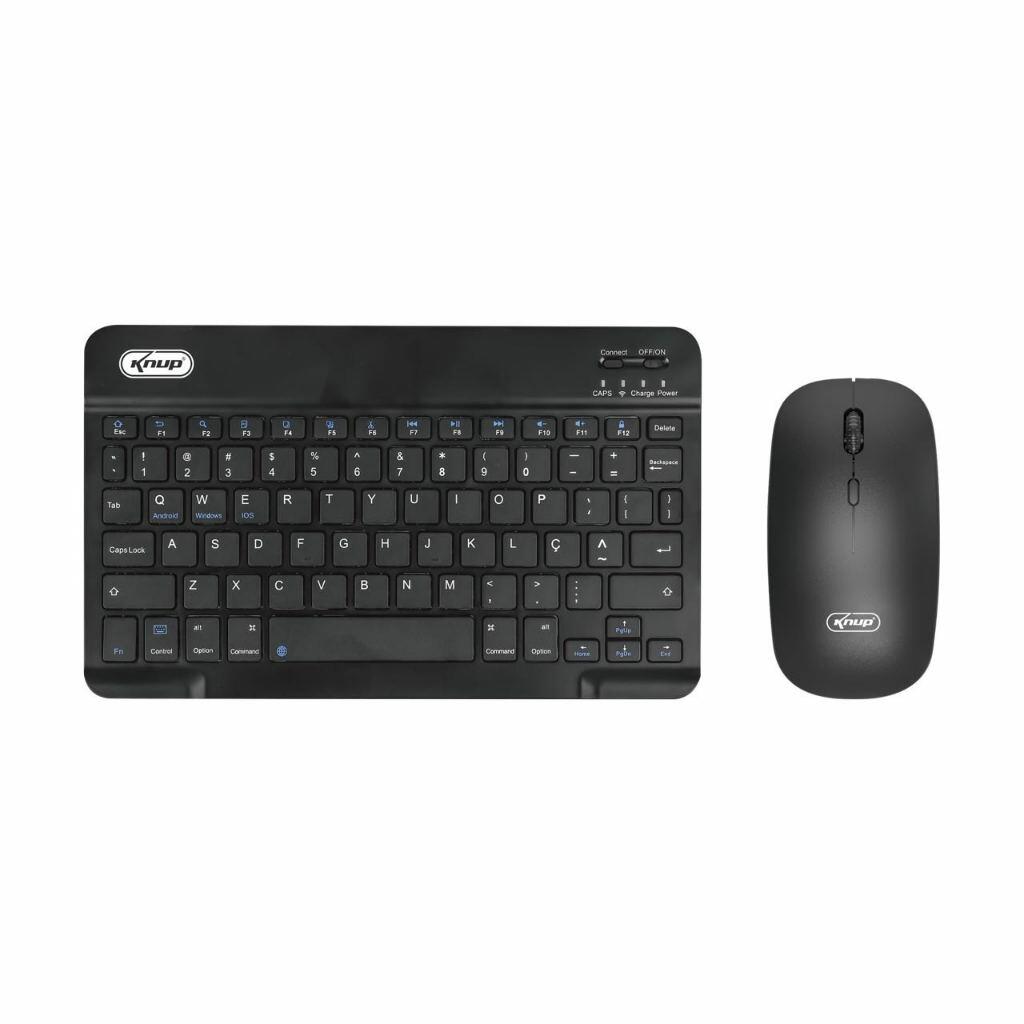 Comprar KIT TECLADO E MOUSE SEM FIO KNUP KPTE127