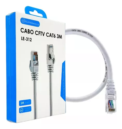 Comprar CABO DE REDE CFTV CAT-6 3 METROS ITBLUE LE312 - Maxtill Atacado ...