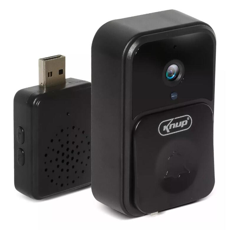 Comprar CAMPAINHA DE VIDEO INTELIGENTE COM CAMERA SEM FIO KNUP KPCA203