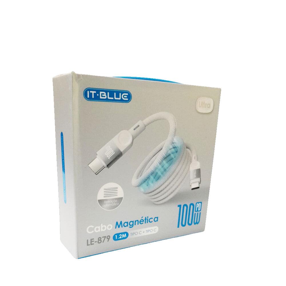 Comprar CABO USB MAGNETICO 100W TIPO C + TIPO C LE879