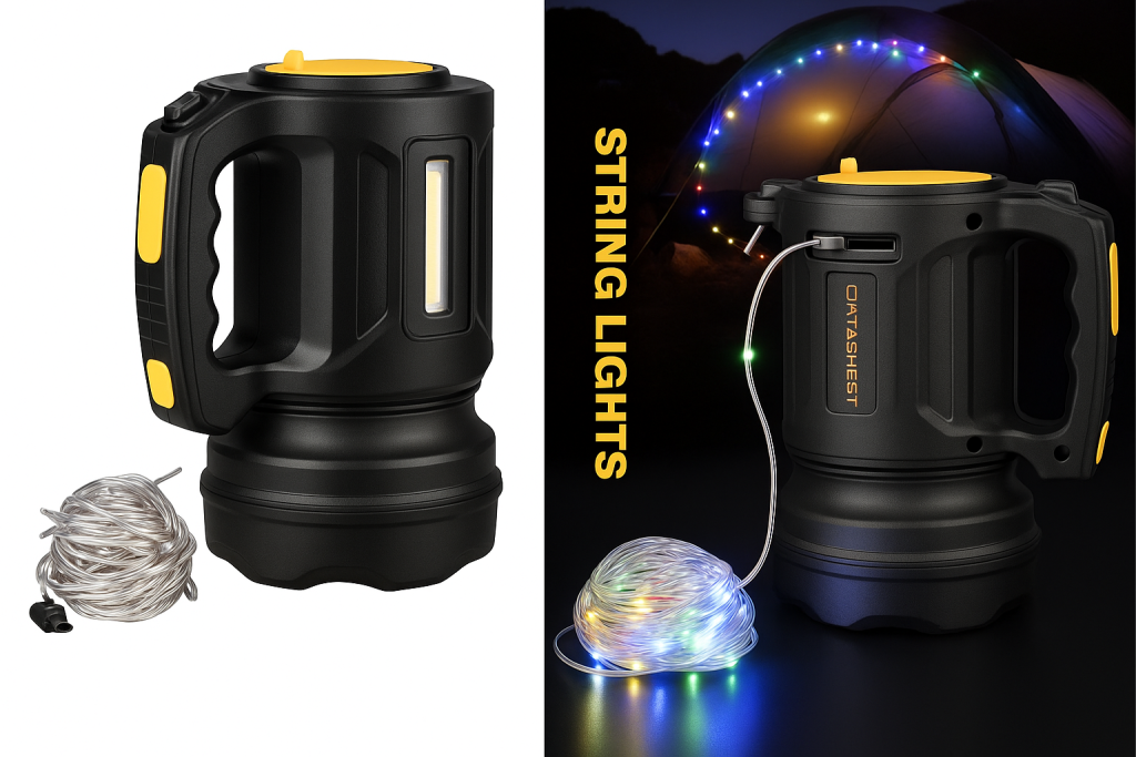 Comprar LANTERNA HOLOFOTE ACAMPAMENTO P90 COB COM CORDÃO DE LED POWER ...