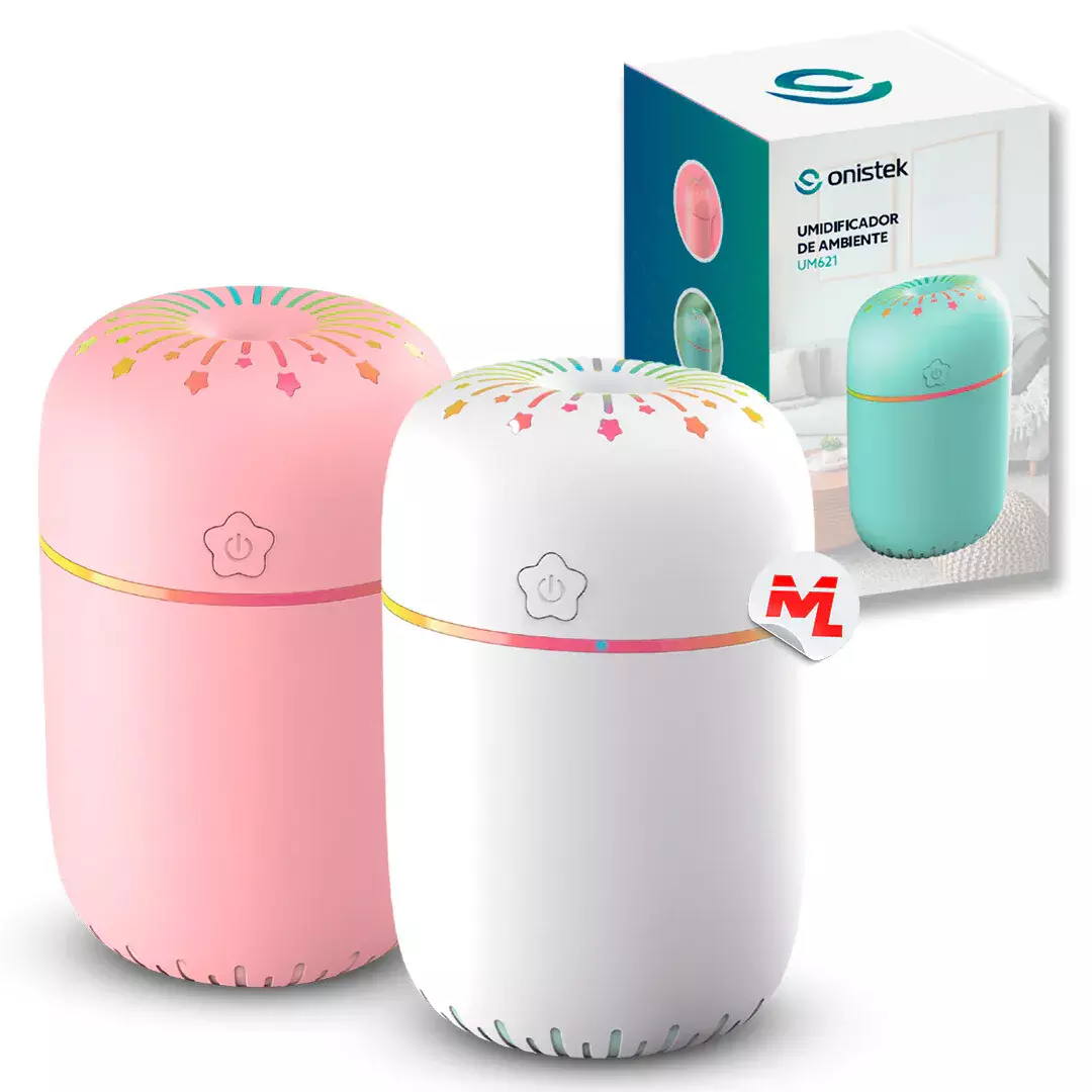 Comprar UMIDIFICADOR DE AR COM LED COLORIDO RGB ONISTEK 300ML ONUM621