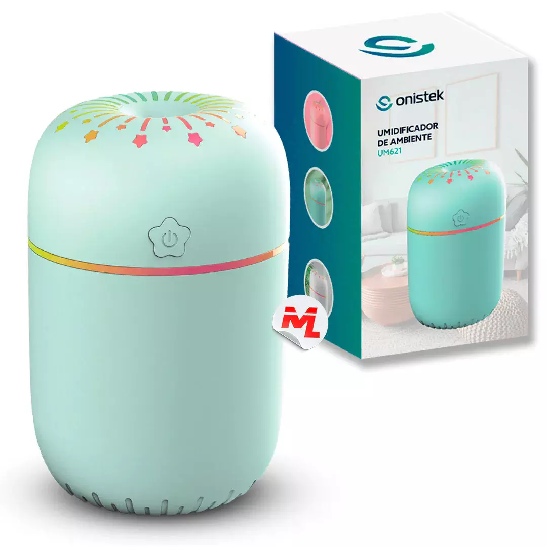 Comprar UMIDIFICADOR DE AR COM LED COLORIDO RGB ONISTEK 300ML ONUM621