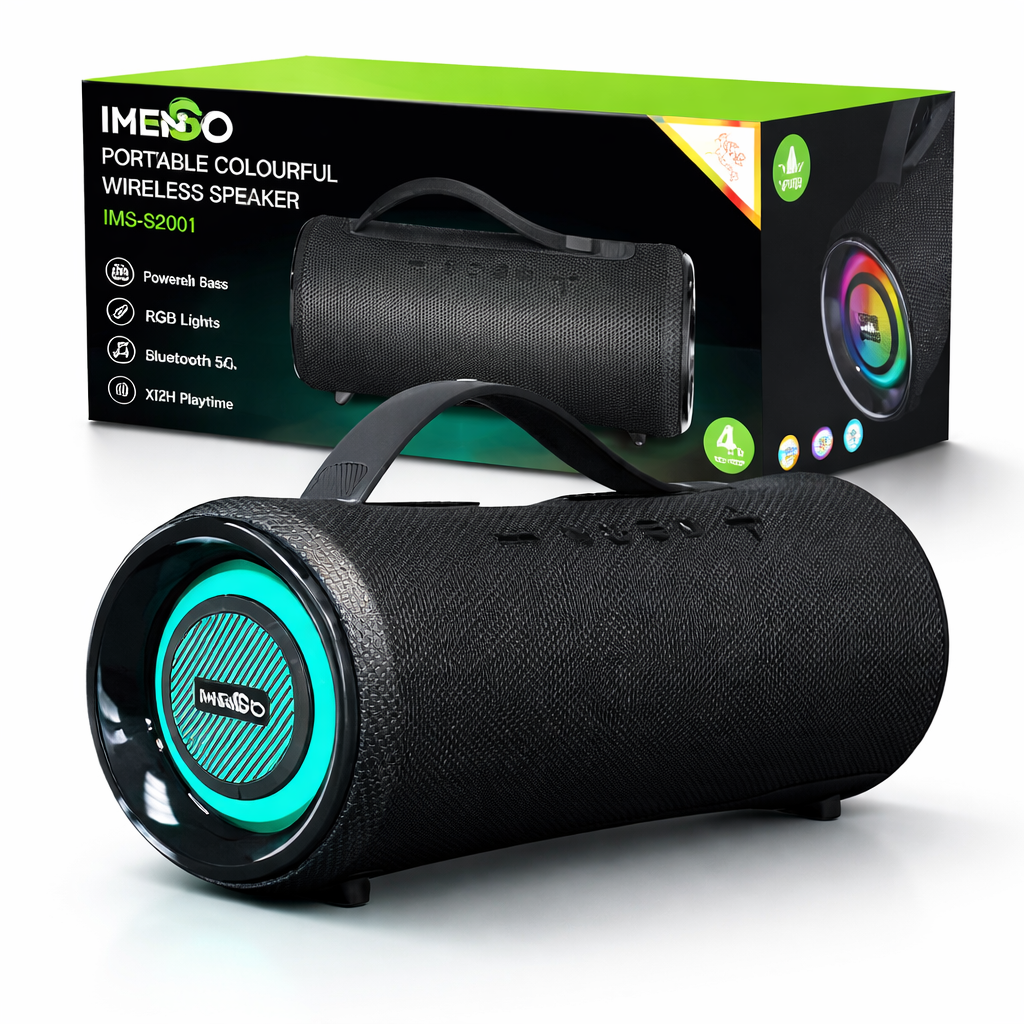 Comprar CAIXA DE SOM IMENSO LED RGB 20W BLUETOOTH WIRELESS IMSS2001 - R ...