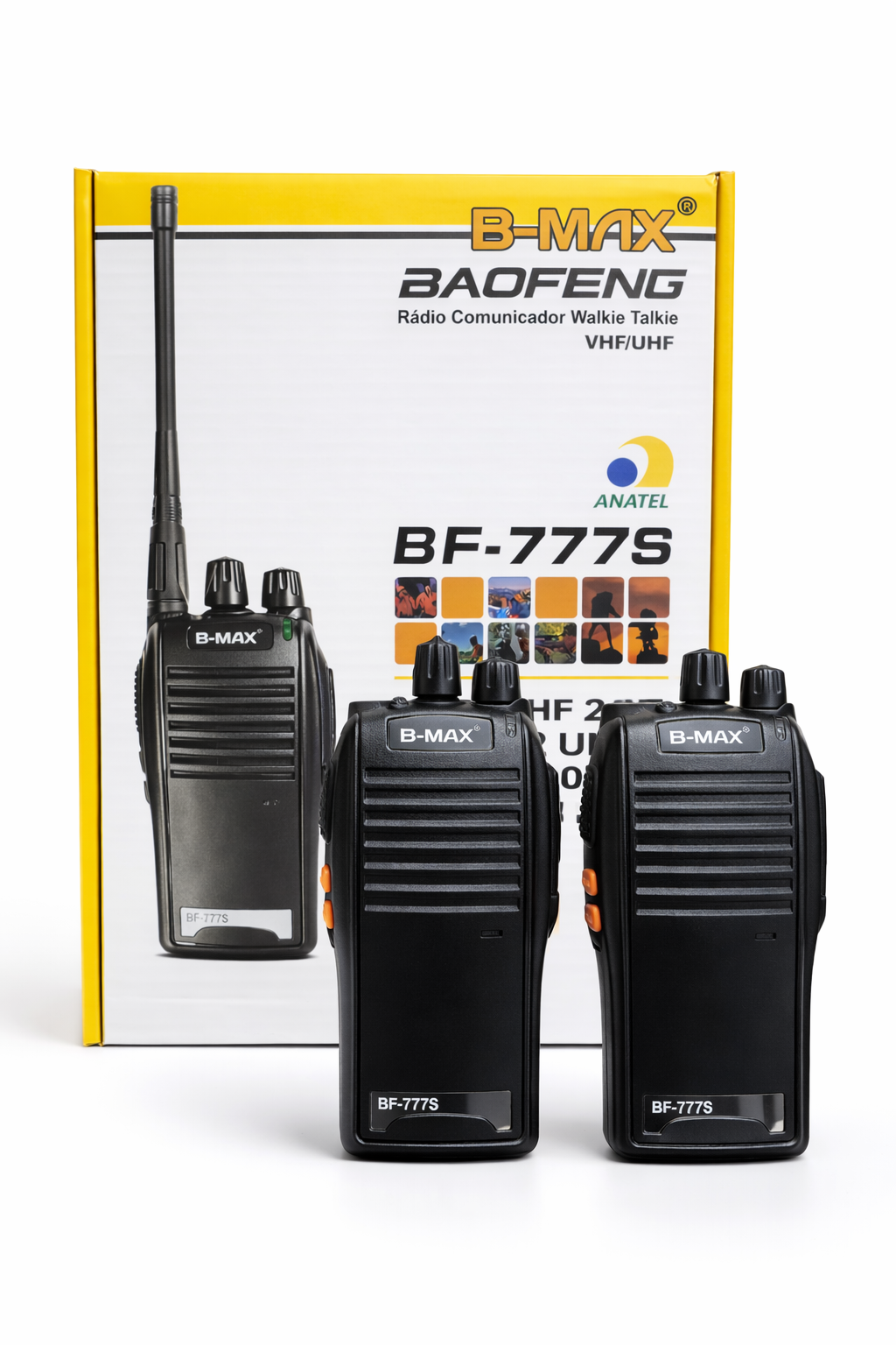 Comprar RADIO COMUNICADOR WALKIE TALKIE KIT COM 2 UN VHF/UHF BM777S