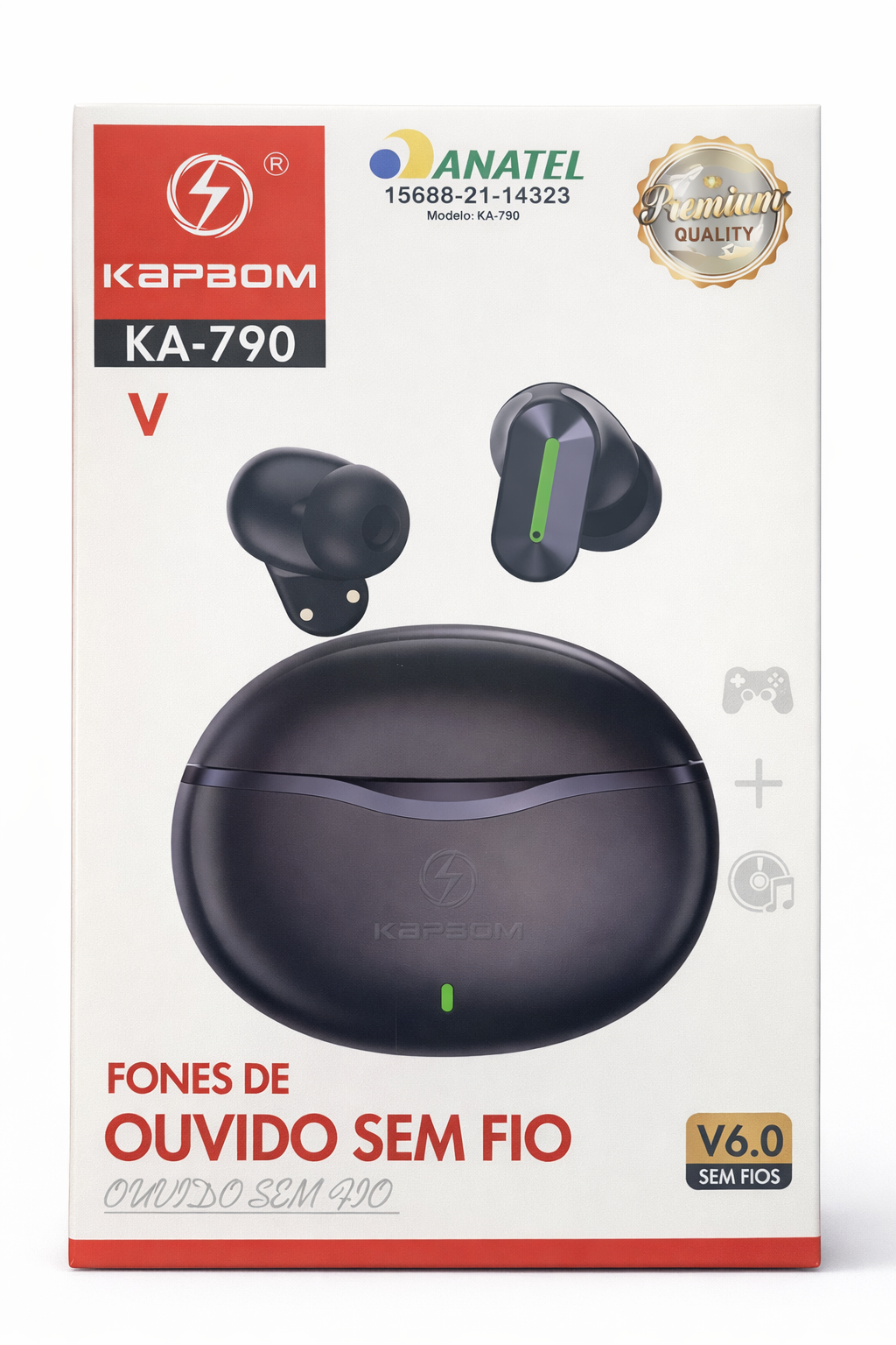 Comprar FONE DE OUVIDO SEM FIO BLUETOOTH KAPBOM KA790V