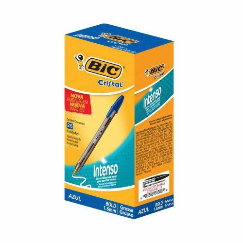Comprar Caneta Esferográfica 1.6mm Cristal Bold Azul Com 25 Unidades - Bic - a partir de R$56,90 ...