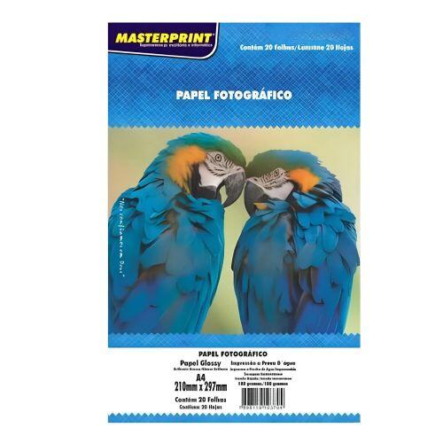 Comprar Papel Fotografico Glossy A4 180G 20 Folhas - Masterprint - a partir de R$9,02 - Lucri ...