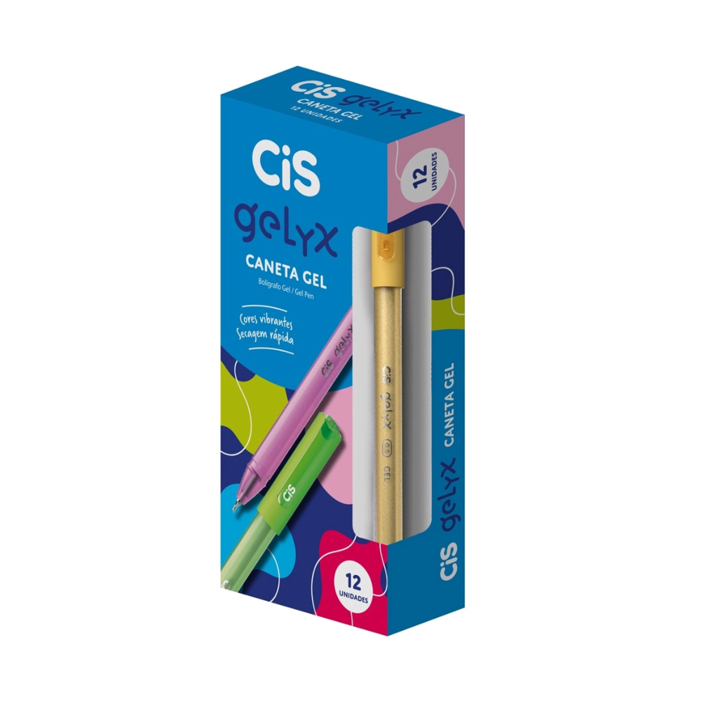 Comprar Caneta Esferográfica Gelix 1.0 Ouro Caixa Com 12 Unidades - Cis - a partir de R$55,95 ...