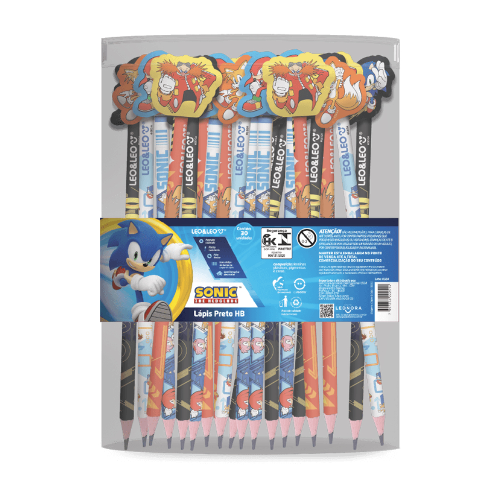 Comprar Lápis Preto Hb C/Borracha Sonic Pote Com 30 Unidades - Leo&leo - a partir de R$110,20 ...