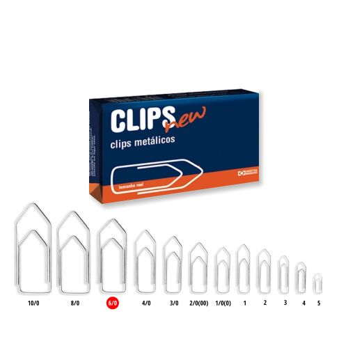 Comprar Clips 6/0 Aço Galvanizado Caixa c/ 50 Unidades - Clips New - a ...