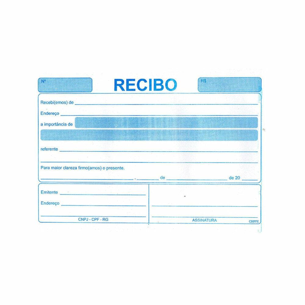 Comprar Recibo Comercial s/ Canhoto Grande 50 Folhas Pacote c/ 20 Blocos - Griffe - a partir de ...