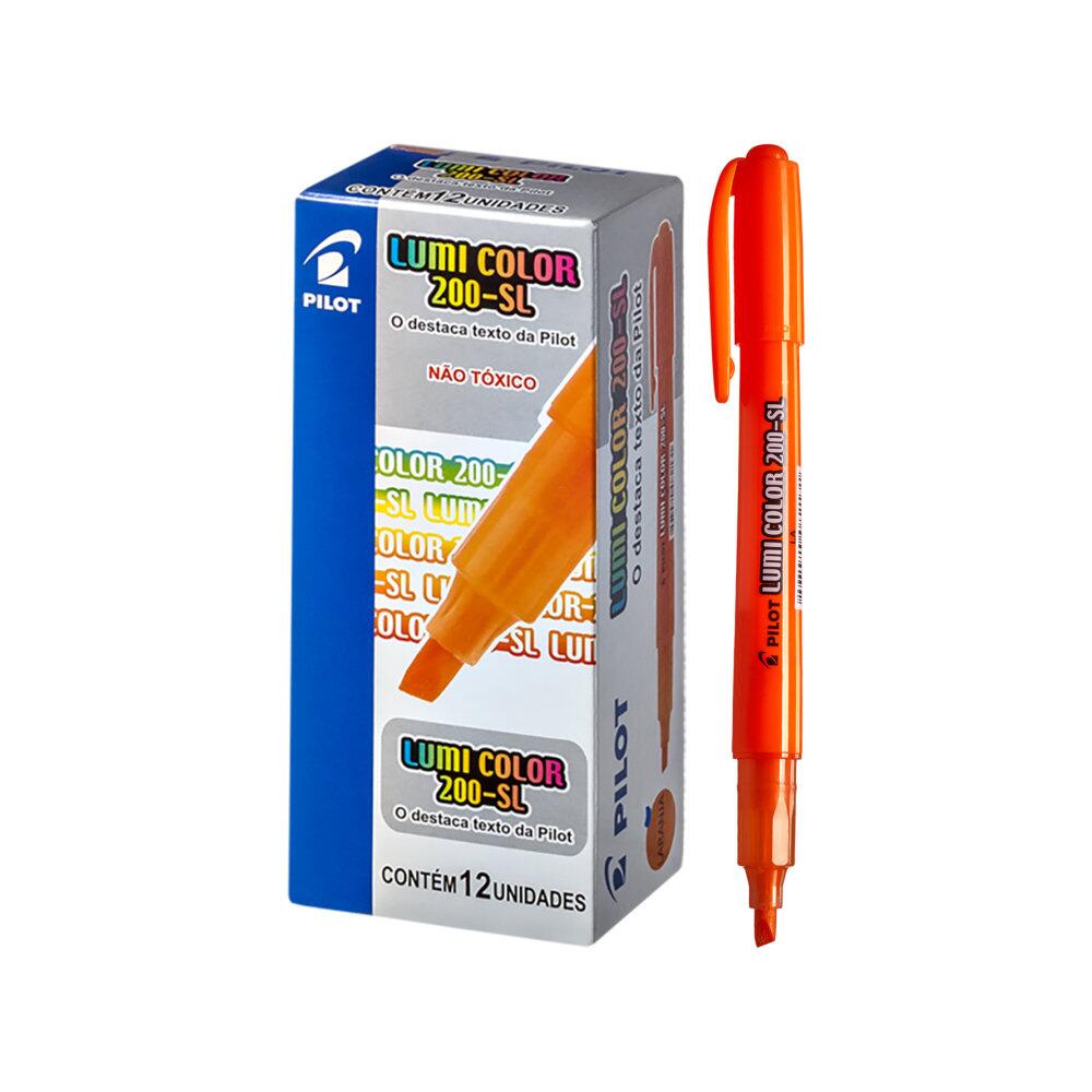 Comprar Pincel Marca Texto Lumi Soft Laranja Caixa c/ 12 Unidades - Pilot - a partir de R$52,15 ...
