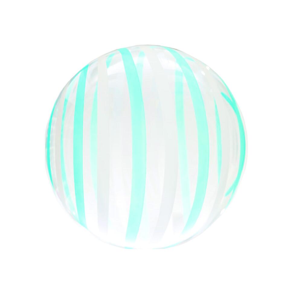 Comprar Balão Bolha Transparente 18" Listas Verticais Azul e Branco ...
