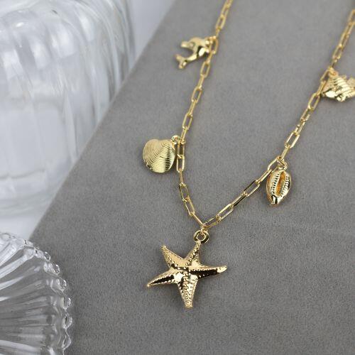 Comprar Colar Curto Corrente Cartier Summer - Dourado - a partir de R$28,49
