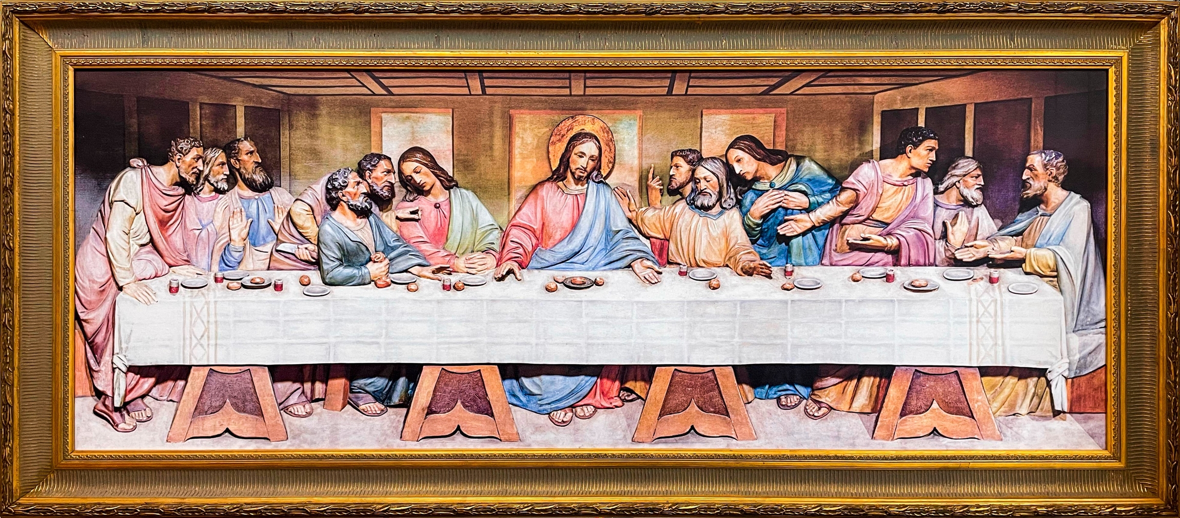 Comprar Quadro - Santa Ceia (168 cm x 73 cm) - R$3.592,80 - Casa da Moldura