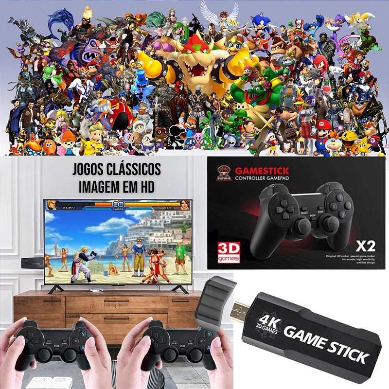 Comprar Console de videogame Game Stick GD10 pro X2+ 4k Retro com ...