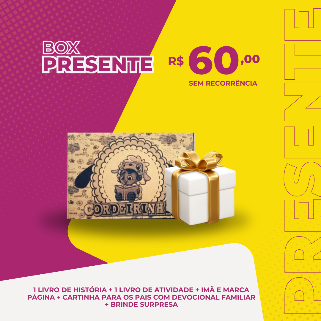 Comprar BOX PRESENTE - R$60,00 - Cordeirinhos