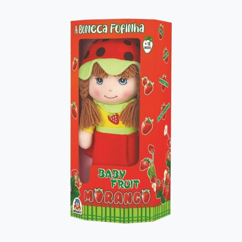 Boneca de Pano Baby Fruit Morango