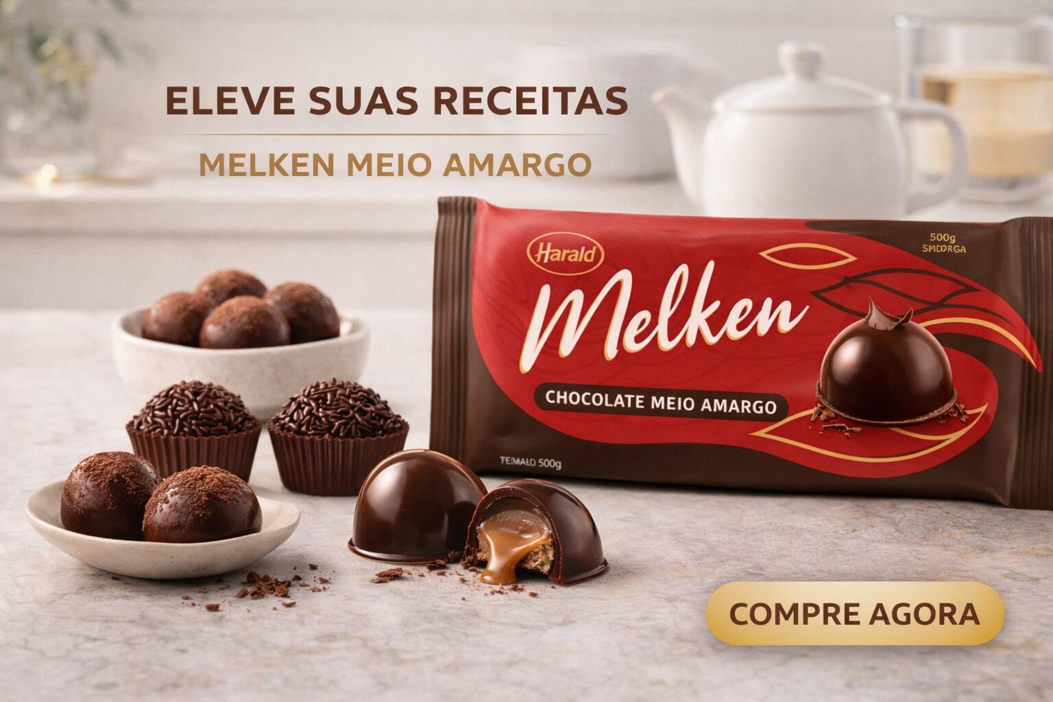 Comprar CHOCOLATE HARALD MELKEN 500g MEIO AMARGO NOBRE - a partir de R ...