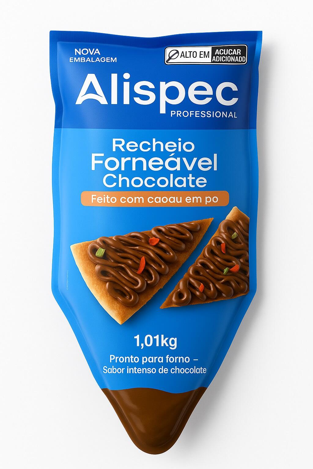 Comprar RECHEIO ALISPEC 1,01kg FORNEÁVEL CHOCOLATE PRONTO