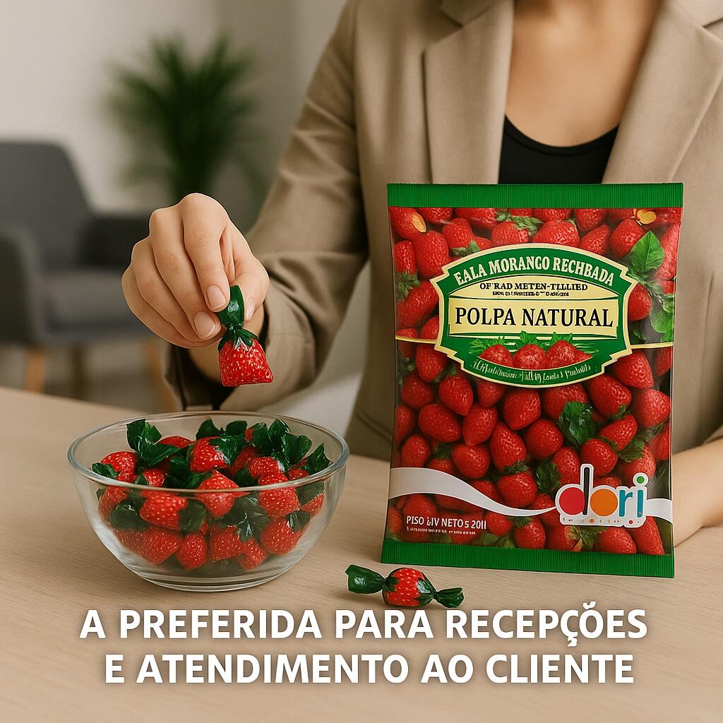 Comprar BALA DORI 600g MORANGO RECHEADA DURA GUIRLANDA NATAL - a partir ...