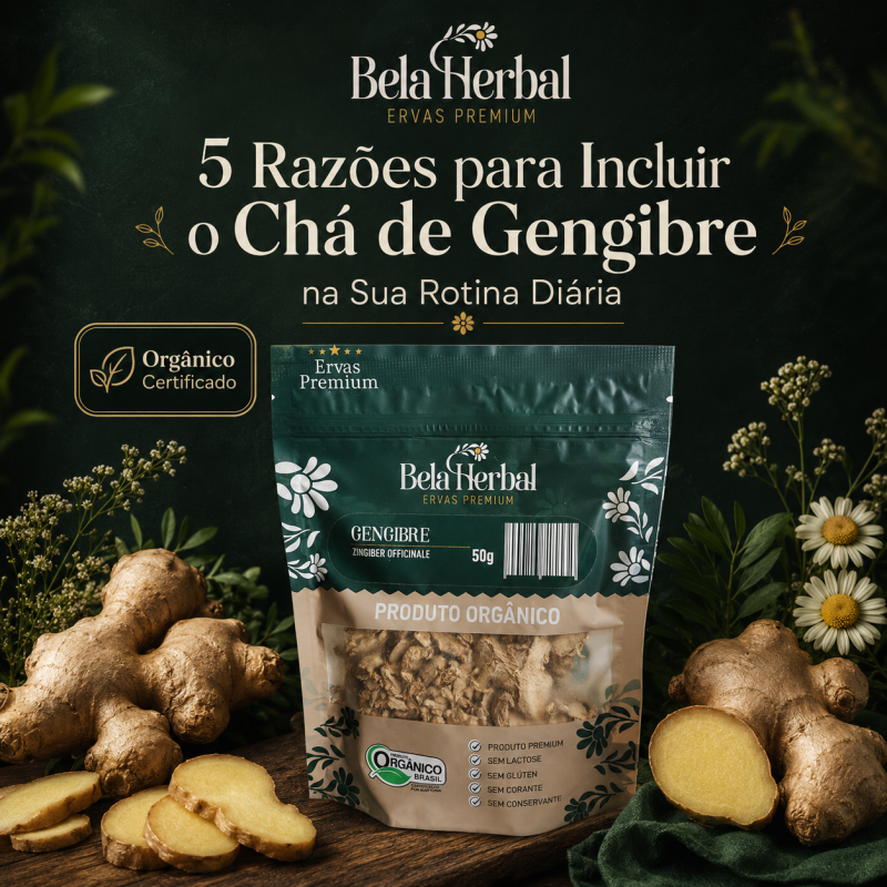 5 Razões para Incluir o Chá de Gengibre na Rotina | Bela Herbal