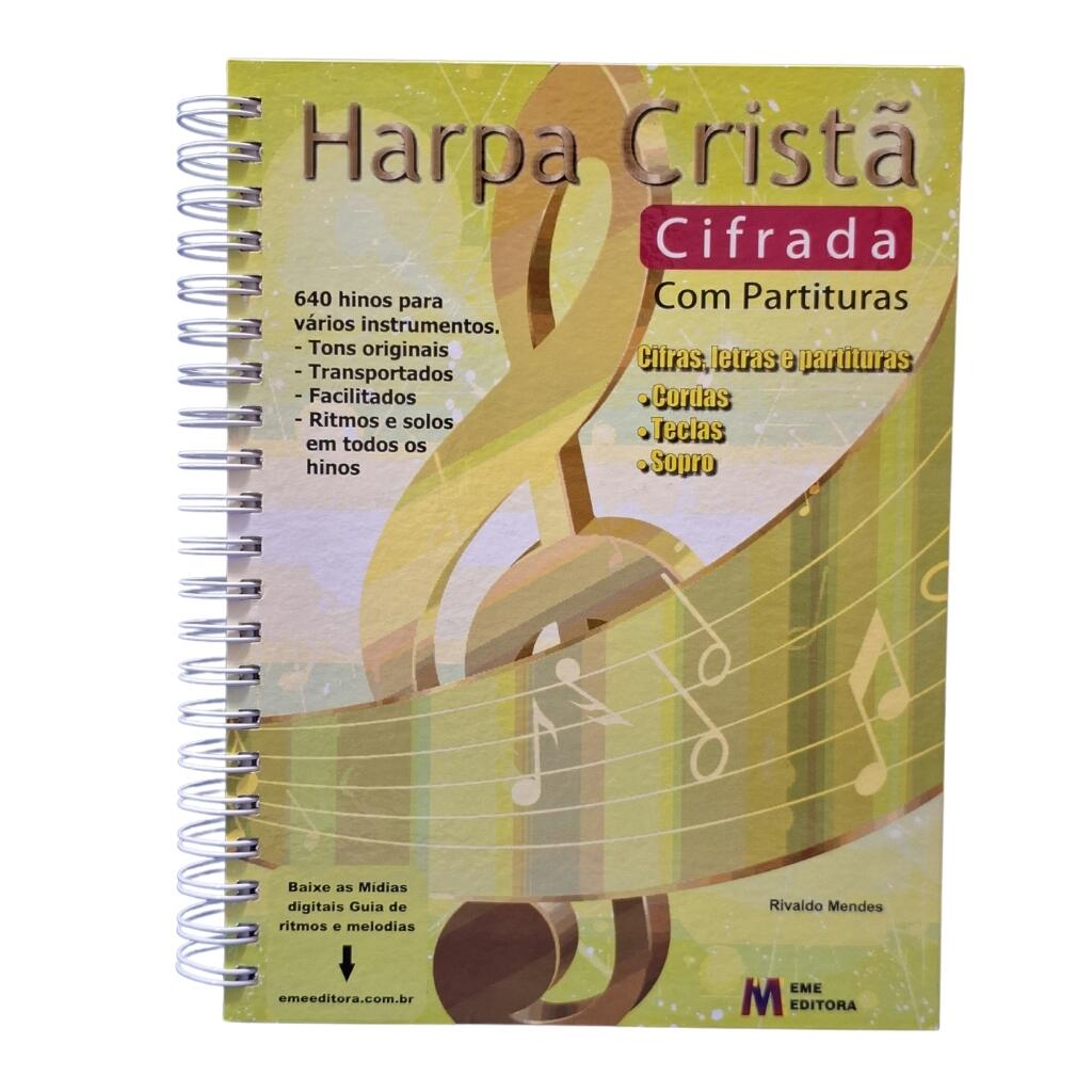 Harpa Cristã Cifrada com Partitura + Livro Grátis | EME - a partir de R ...