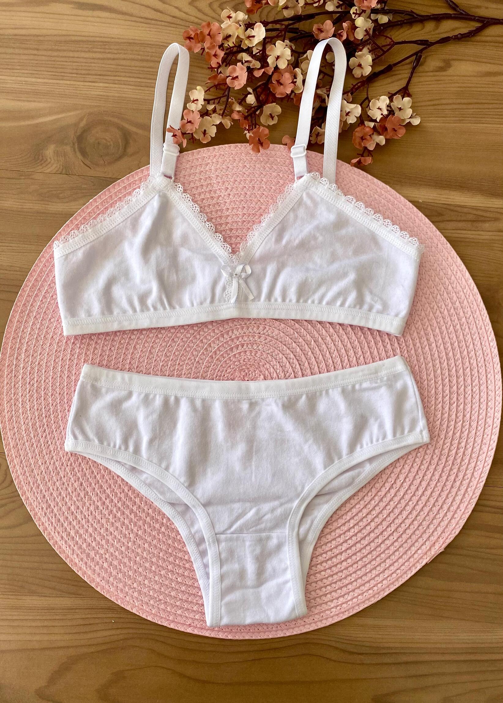 Comprar CONJUNTO COLEGIAL MENINA MOÇA SEM BOJO - Kalu Moda Íntima