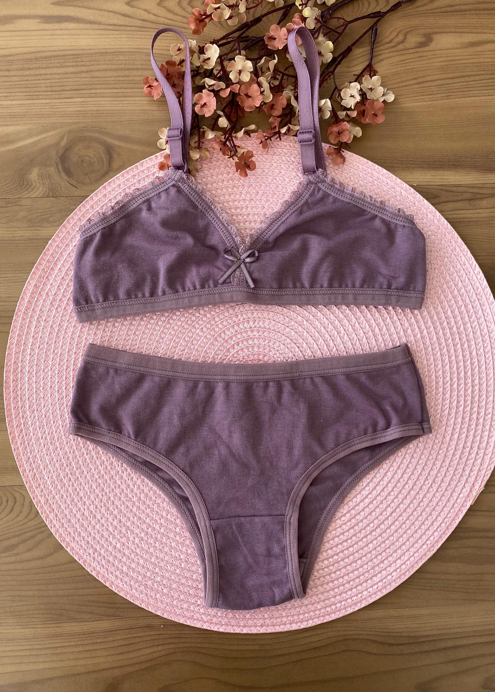 Comprar CONJUNTO COLEGIAL MENINA MOÇA SEM BOJO - Kalu Moda Íntima