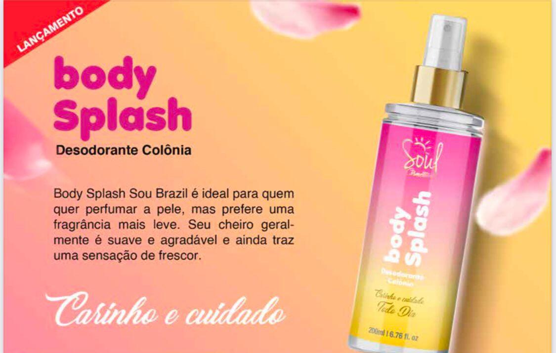 Comprar BODY SPLASH DESODORANTE COLÔNIA 200ML SOUL COSMÉTICOS - R$16,90 - Kalu Moda Íntima