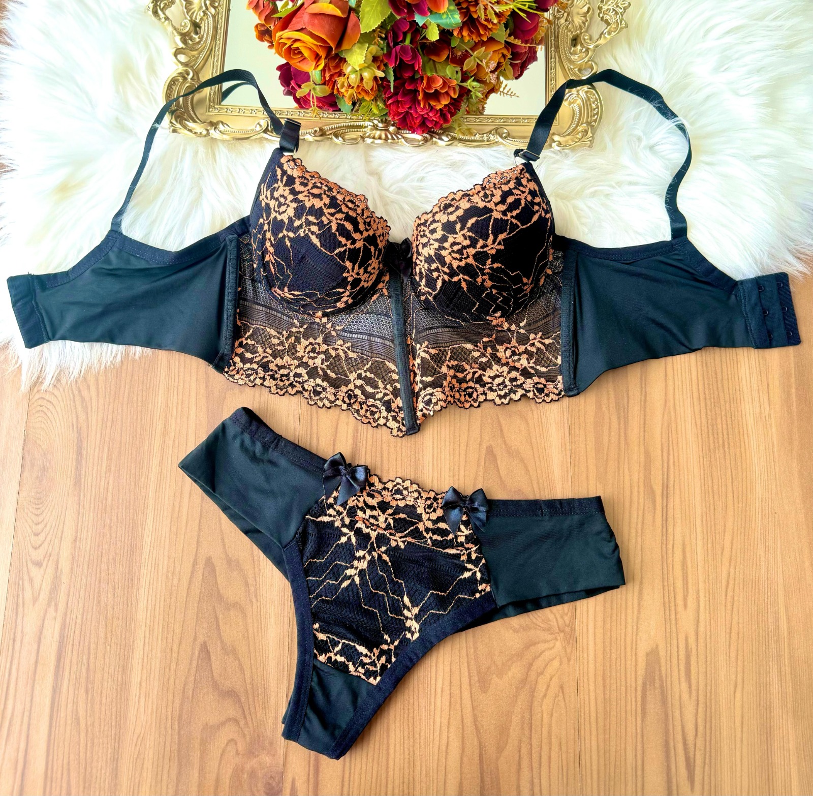 Comprar CONJUNTO RENATA LUXO (FIO DUPLO) - Kalu Moda Íntima