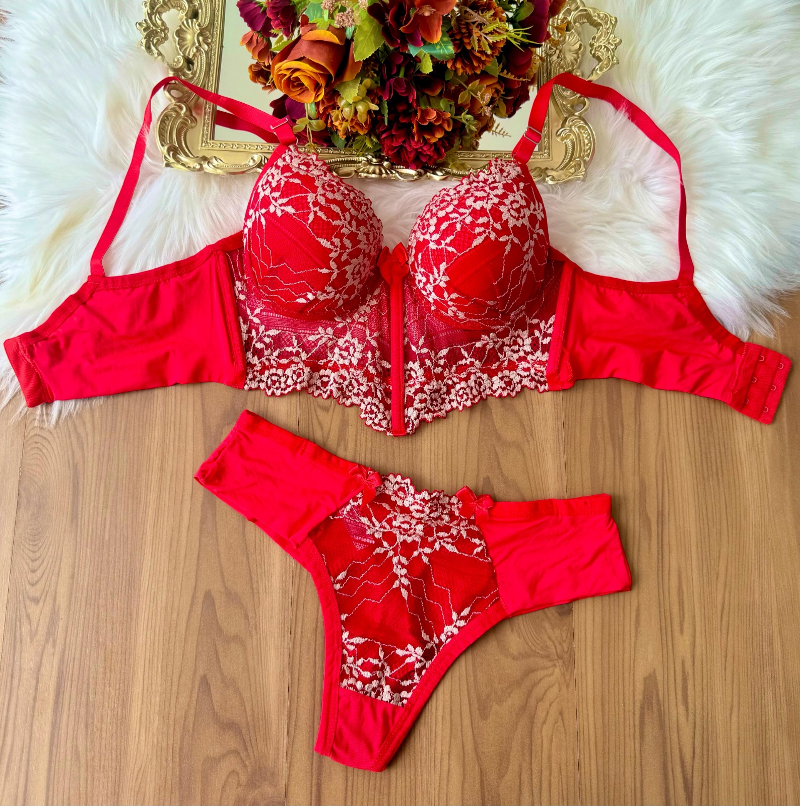 Comprar CONJUNTO RENATA LUXO (FIO DUPLO) - Kalu Moda Íntima