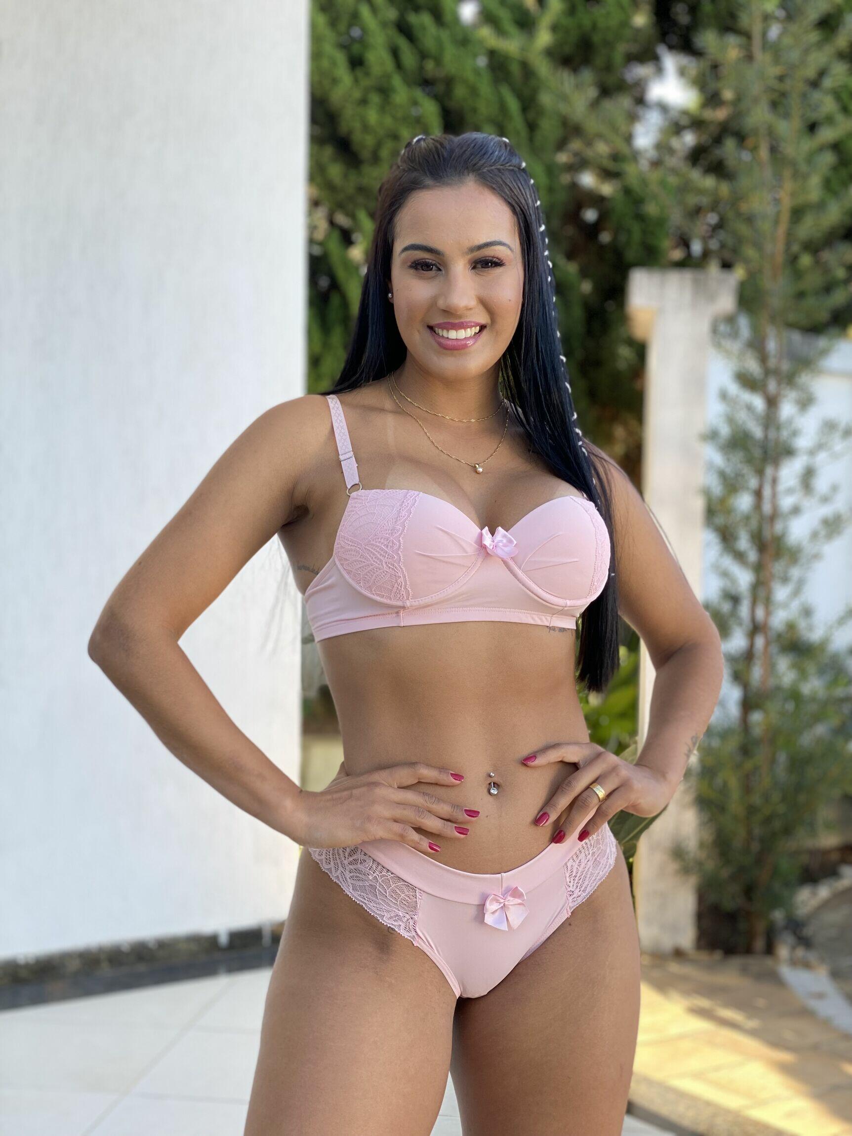 Comprar CONJUNTO LINDA ROSA 115 - Kalu Moda Íntima