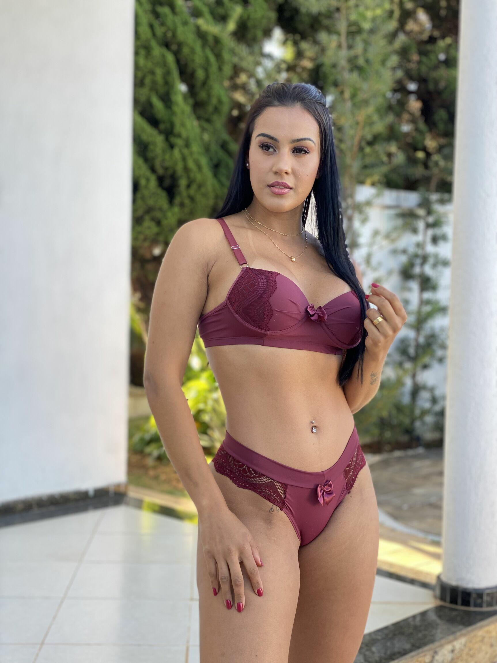 Comprar CONJUNTO LINDA ROSA 115 - Kalu Moda Íntima