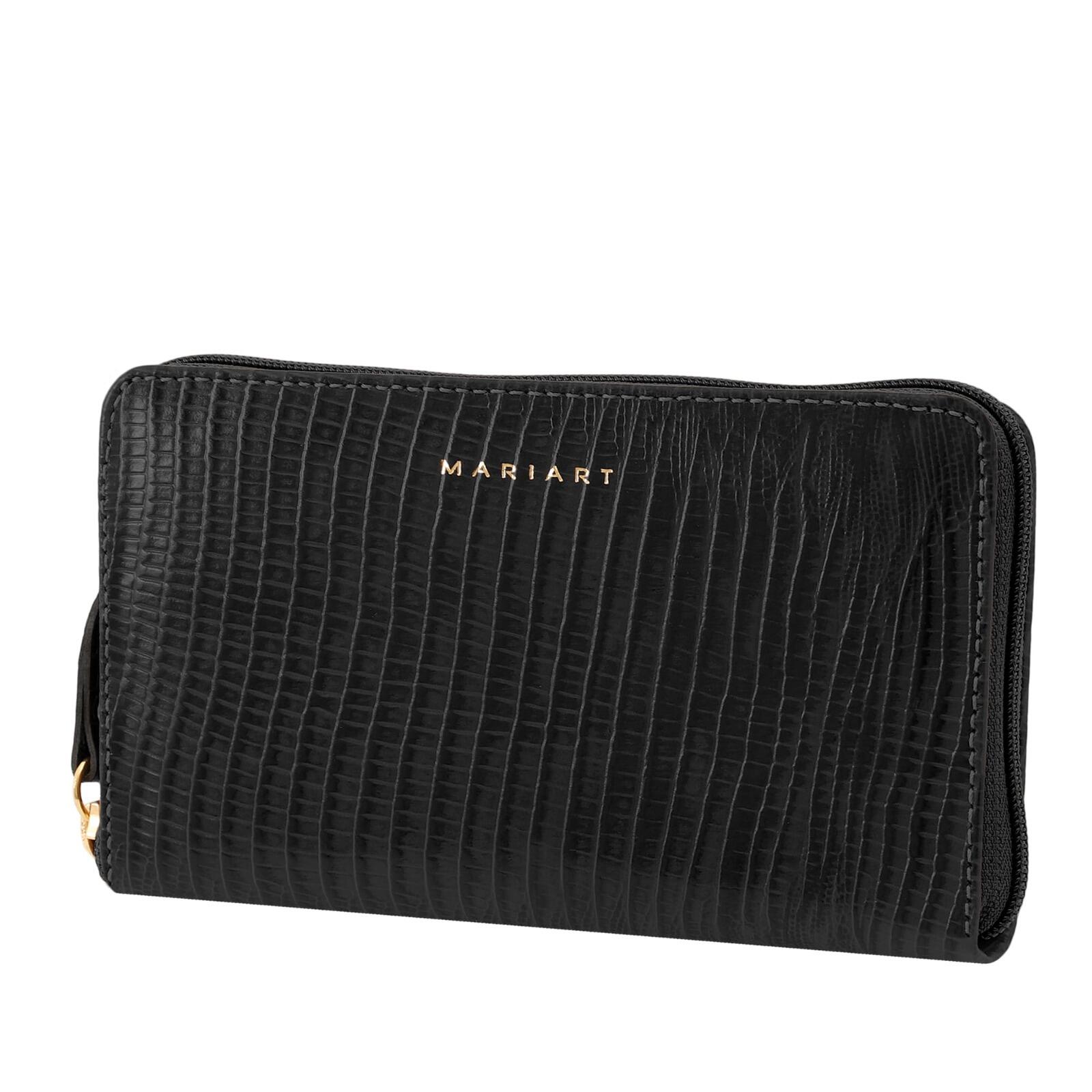 Comprar Carteira Mariart em Couro Preto Craquelada - a partir de R$121 ...