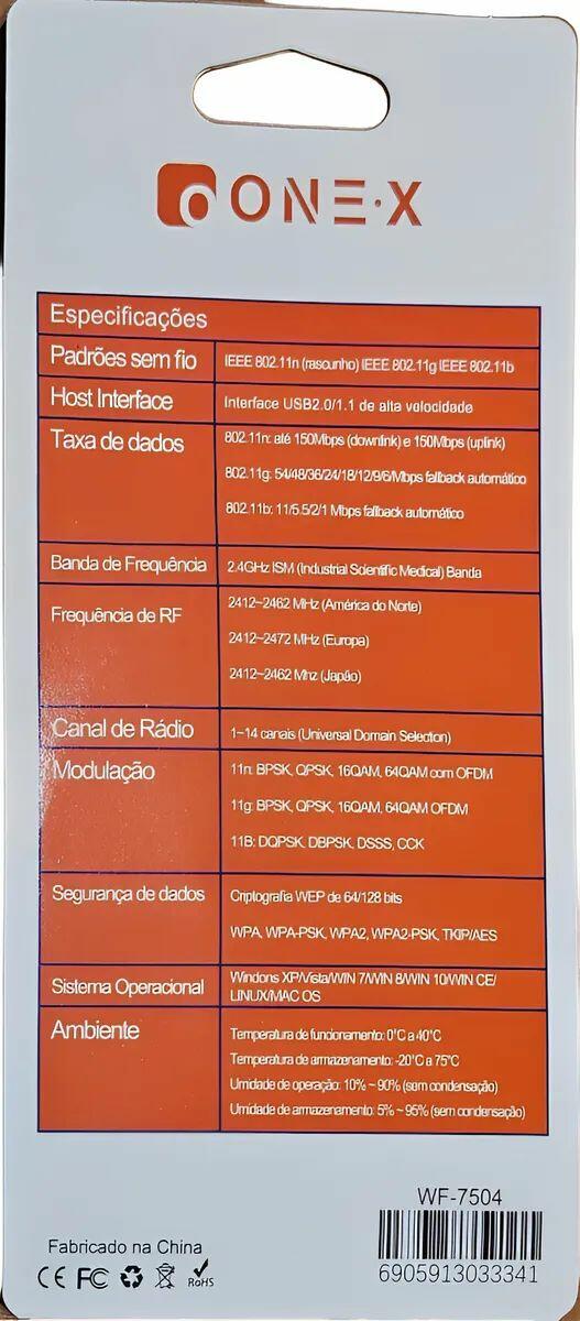 adaptador wireless onex wf?7504 usb 2.0 1200 mbps 2.4 ghz - a partir de ...