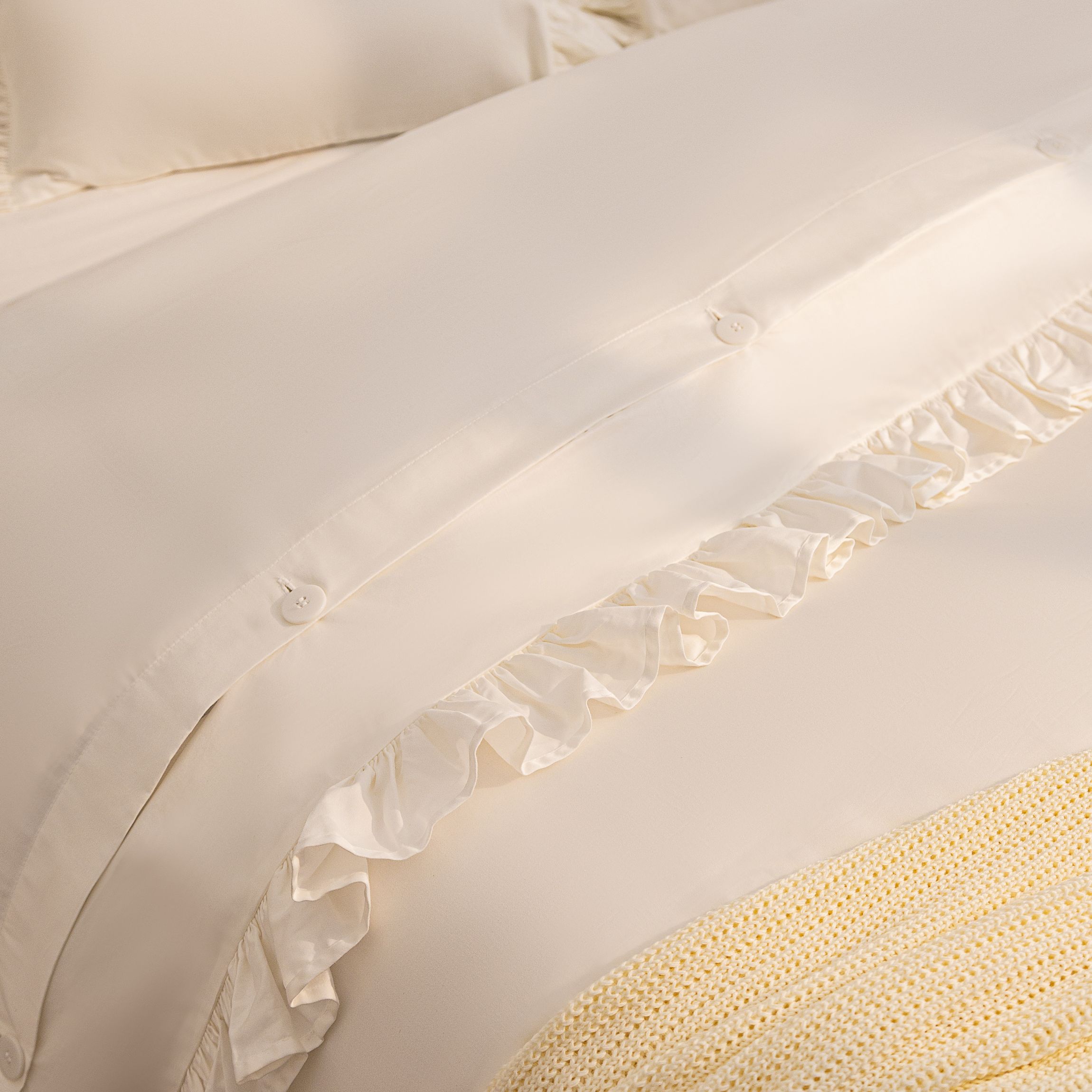 Comprar Capa de Edredom Babado Percal 100% Algodão 400 Fios - de R$1. ...