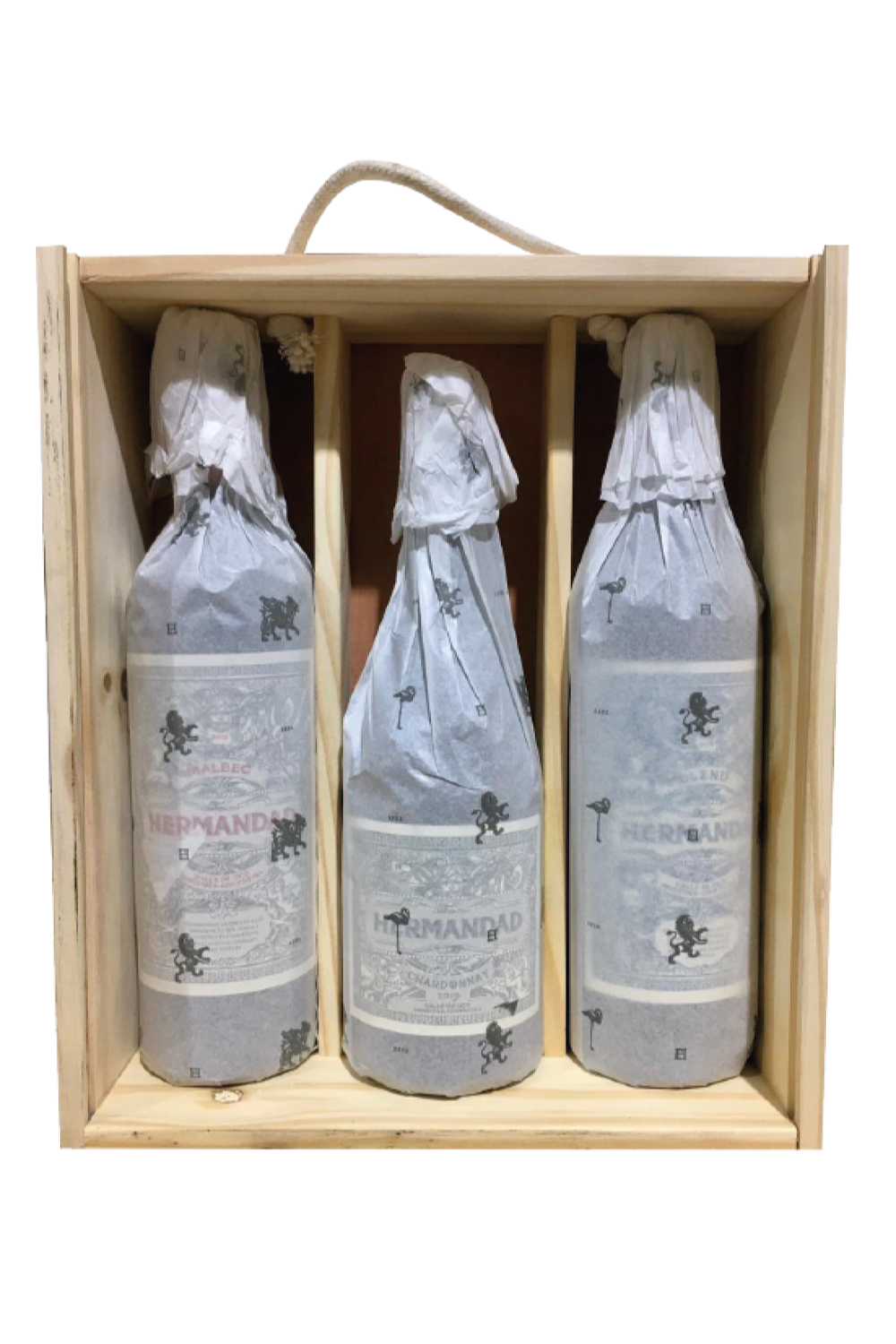 Comprar Kit Vinhos Falasco Hermandad Malbec, Blend e Chardonnay - 750ml
