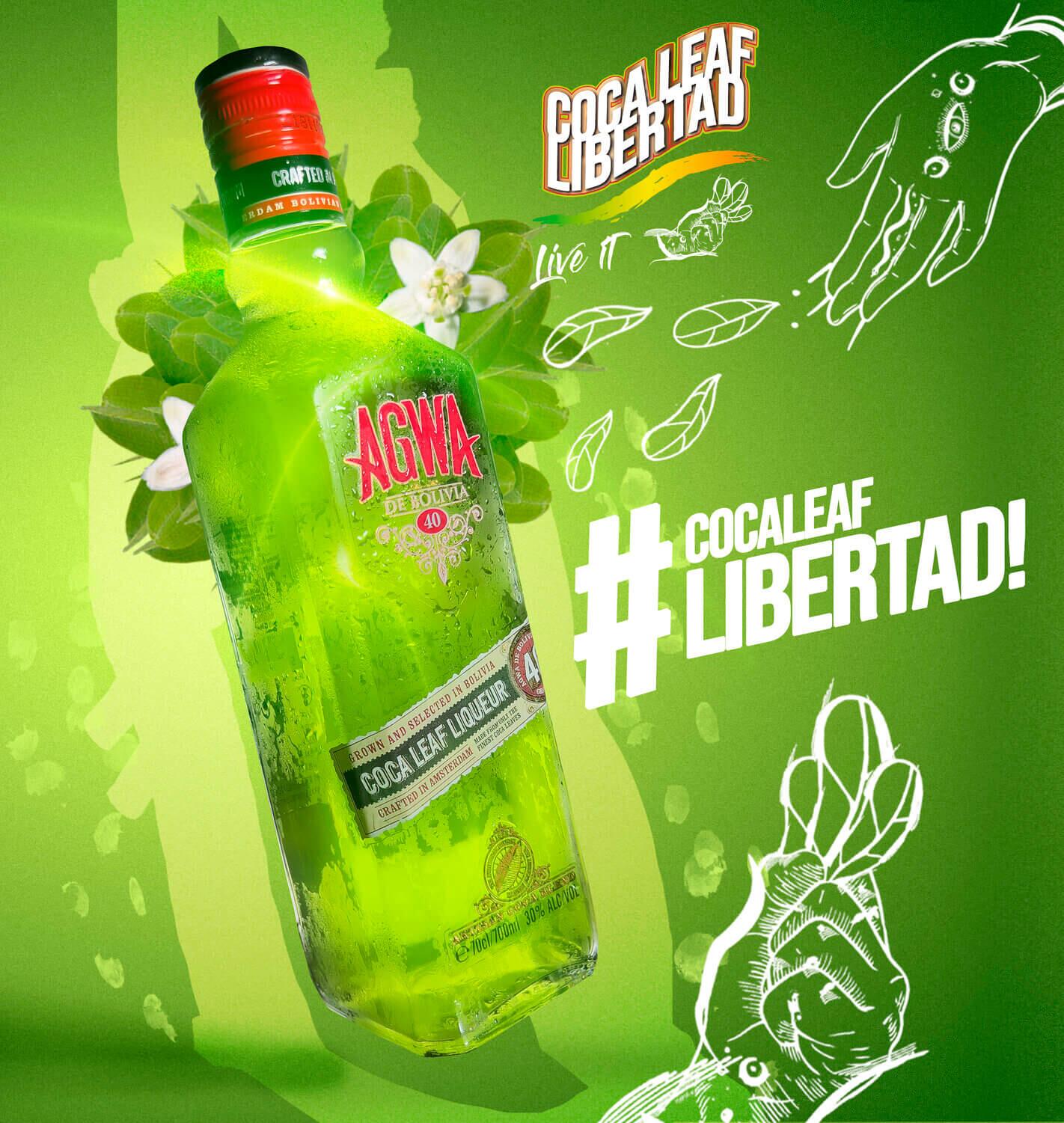 Comprar Licor Agwa de Bolivia - Licor de Folha de Coca - 700ml ...