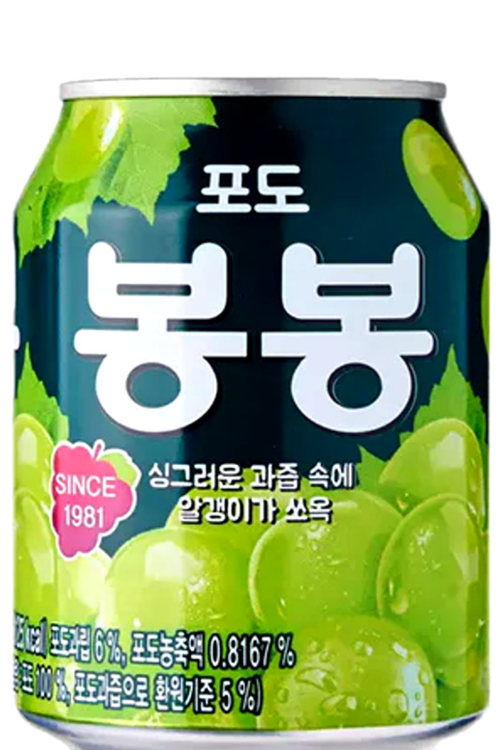 Comprar Suco de uva Coreano com pedaços de Uva Bonbon Haitai - 238ml