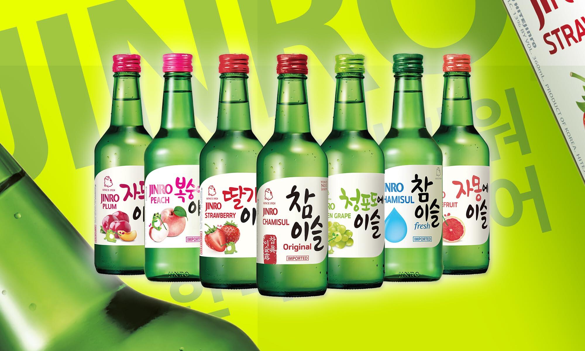 Comprar Soju Uva Verde Jinro - Destilado Coreano - 360ml